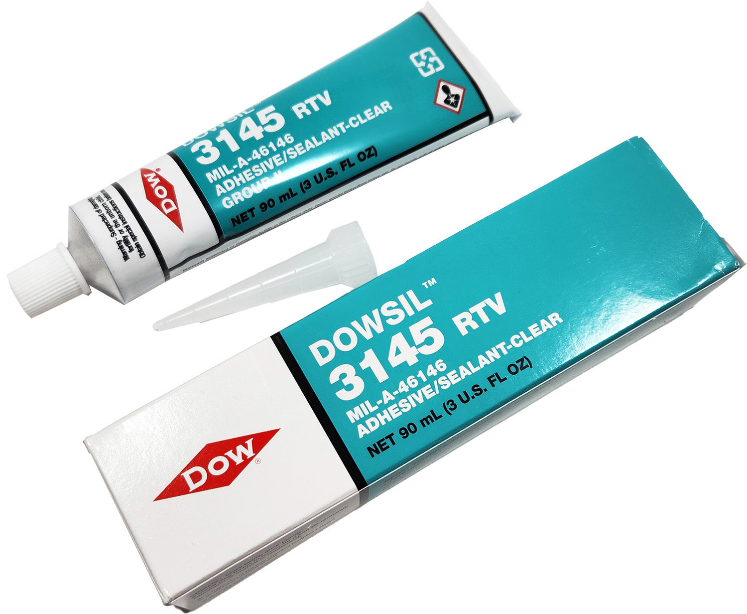 x12 Pack - Dow DOWSIL (FORMERLY DOW CORNING) 3145 RTV Mil-A-46146 Adhe ...